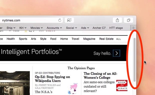 Mac Tip Miss The Mac s Scroll Bars Here s How To Get Them Back Here 