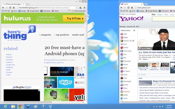 Windows tip: 4 ways to "snap" your windows into place - here's the thing